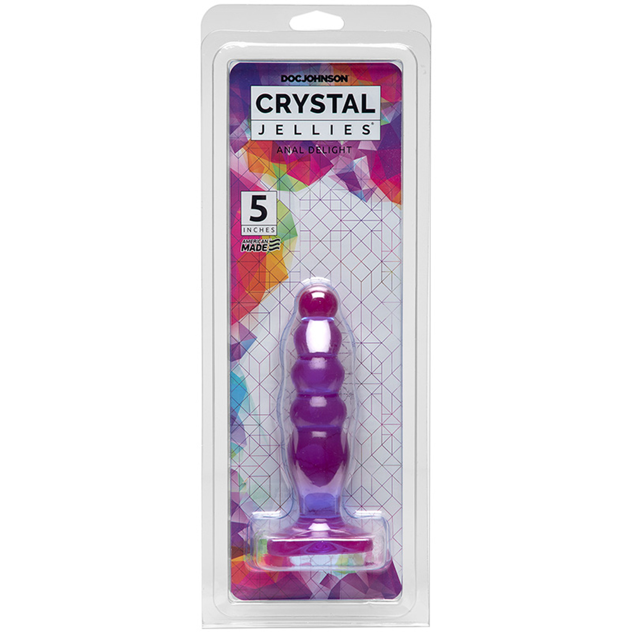 Doc Johnson Crystal Jellies Anal Delight Beaded Dildo Cirillas