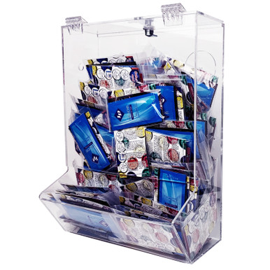 Wide Tray Dispenser Condoms or Multi Product Wall Mount or Countertop NEW!