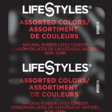 LifeStyles Assorted Colors Condoms