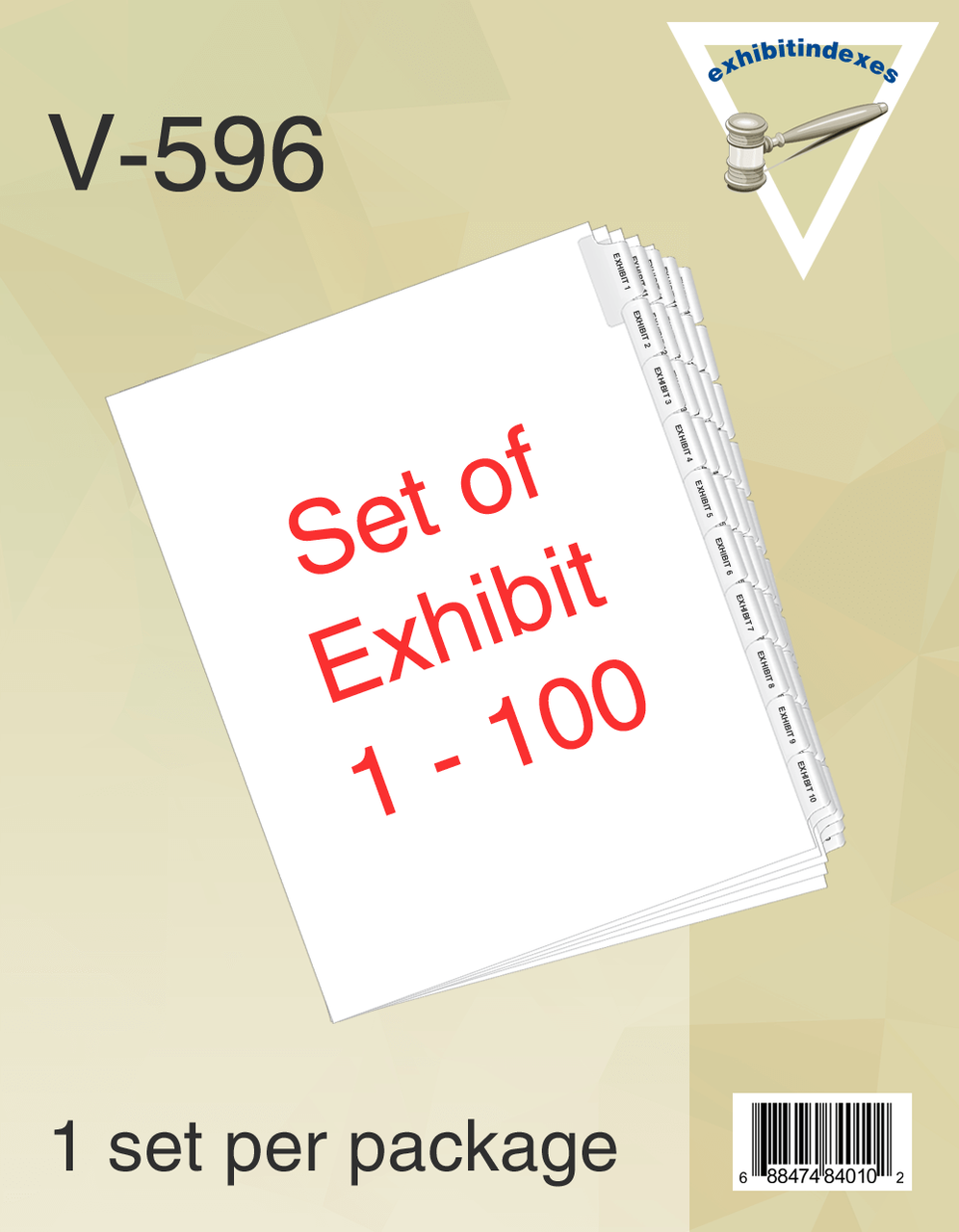 Exhibit Tabs, Exhibit Indexes & Legal Exhibit Dividers
