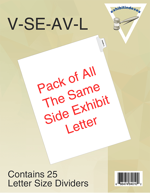 Custom Exhibit Labels - ExhibitIndexes.com