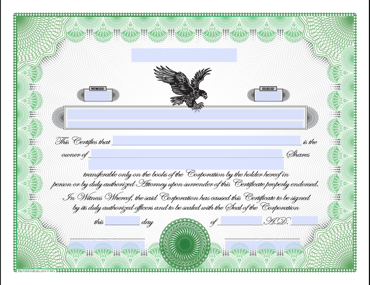 Downloadable Stock Certificates Printable Online Stock Certificates