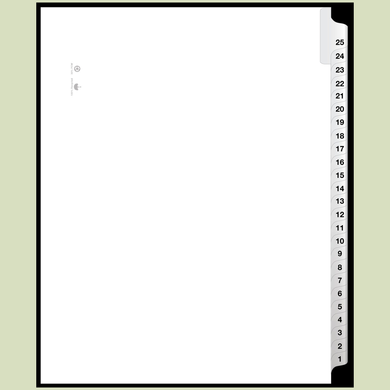 Exhibit Tabs, Exhibit Indexes & Legal Exhibit Dividers