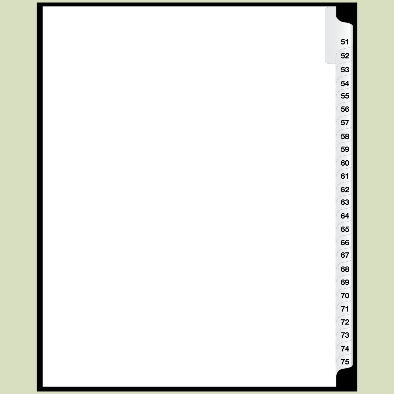 Exhibit Tabs, Exhibit Indexes & Legal Exhibit Dividers