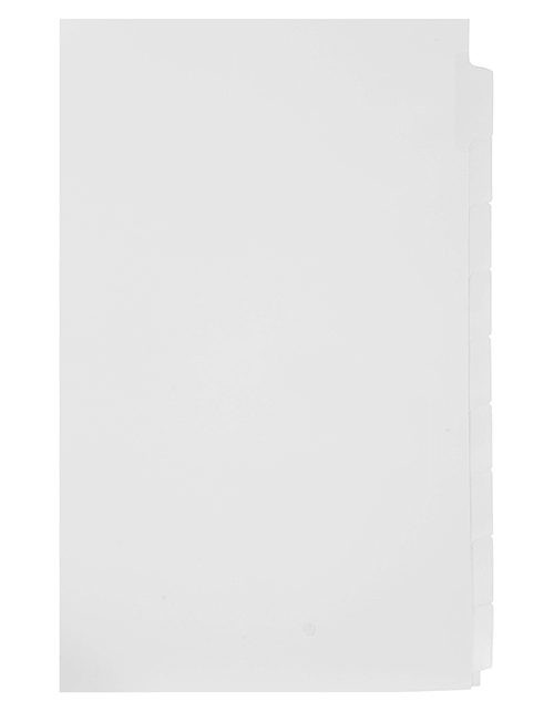 LEGAL SIZE Blank Side Tabs - ExhibitIndexes.com
