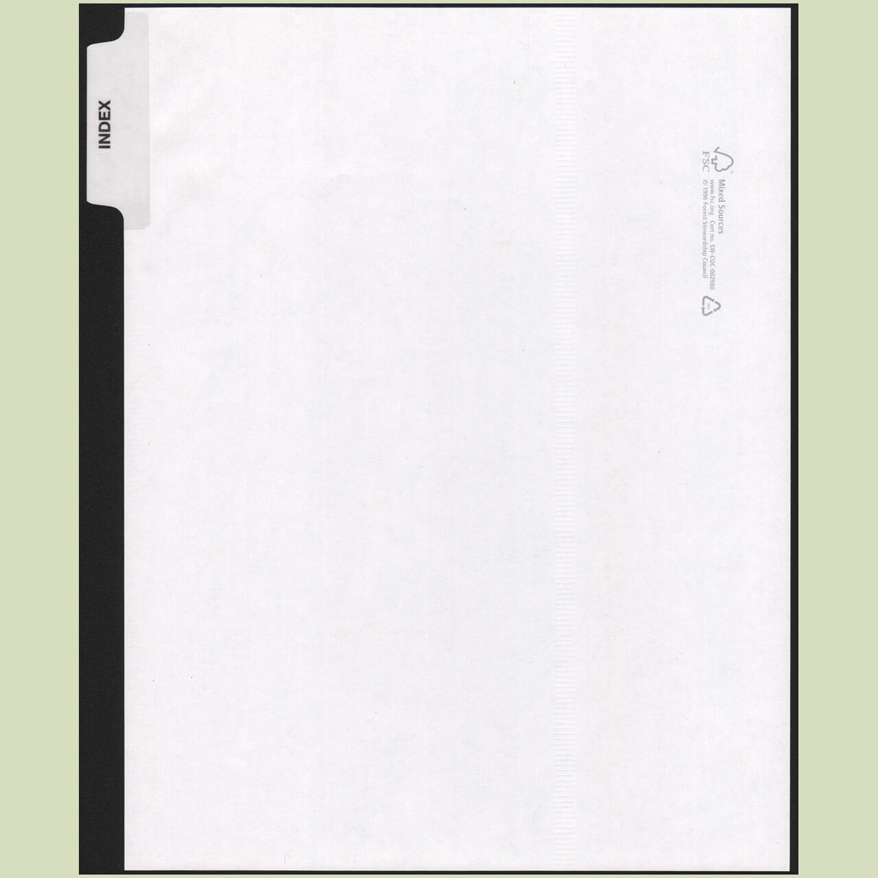 Side INDEX Tab - ExhibitIndexes.com