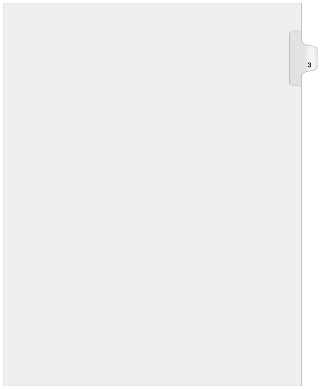 Number Index Tabs, Legal Index Tab Dividers & Numbered Tab Dividers