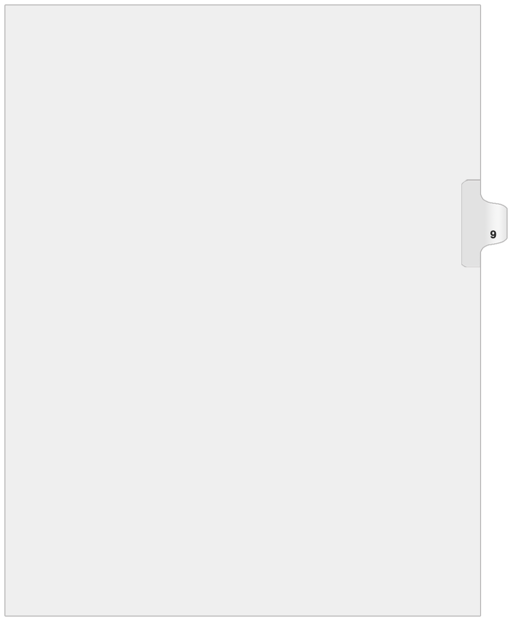 Number Index Tabs, Legal Index Tab Dividers & Numbered Tab Dividers