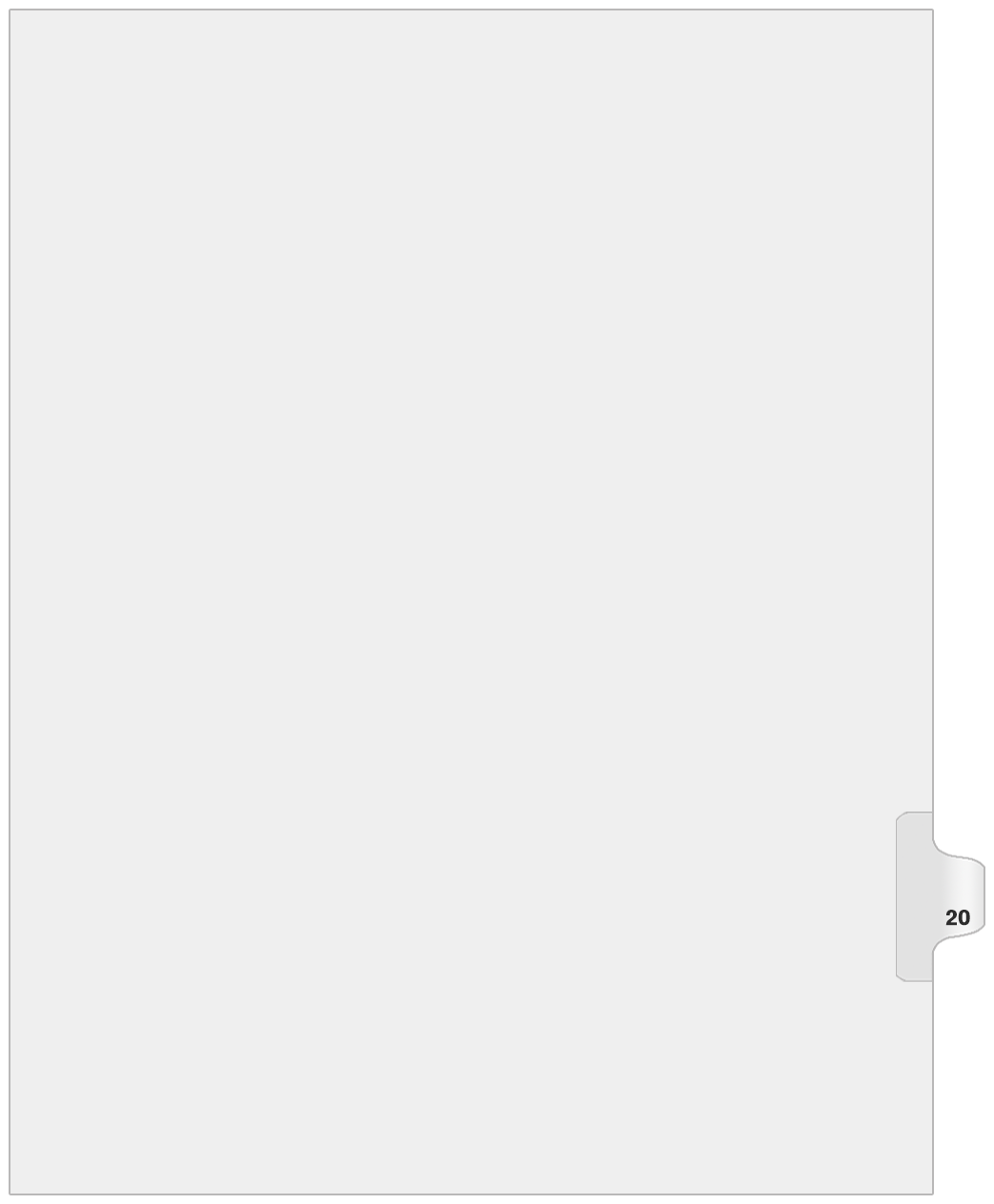 Number Index Tabs, Legal Index Tab Dividers & Numbered Tab Dividers