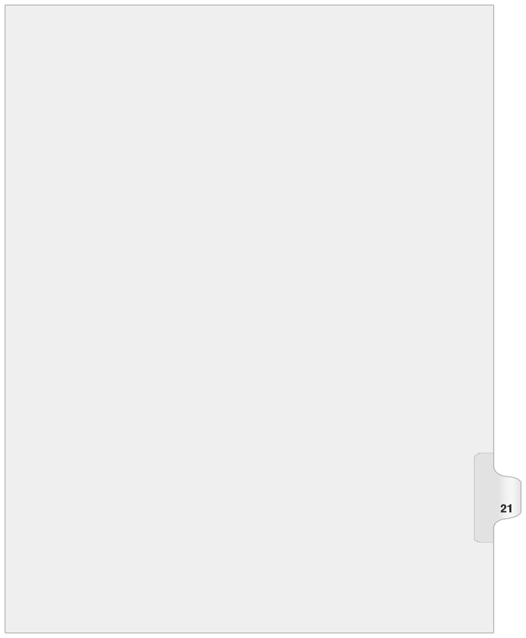 Number Index Tabs, Legal Index Tab Dividers & Numbered Tab Dividers