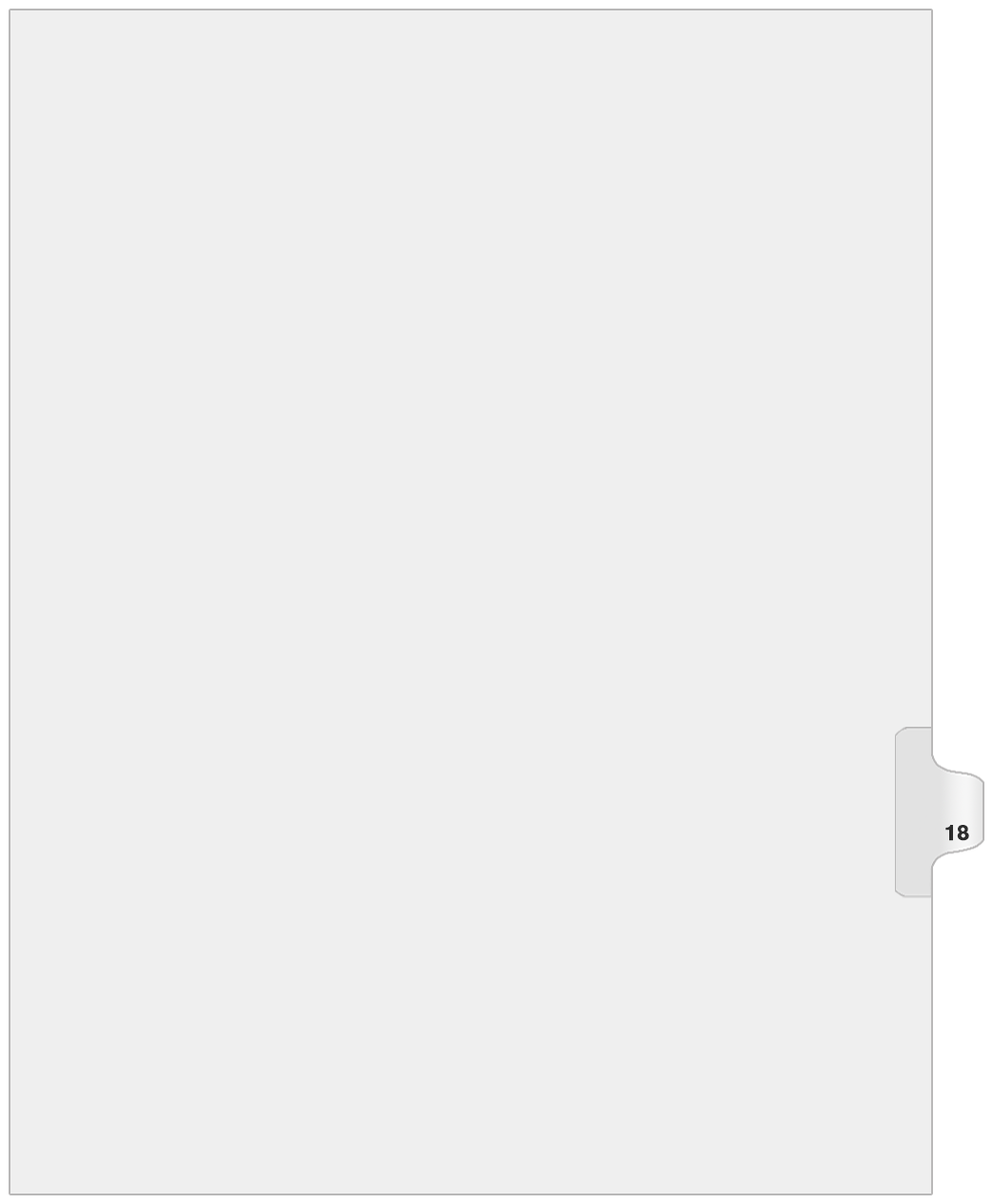 Number Index Tabs, Legal Index Tab Dividers & Numbered Tab Dividers