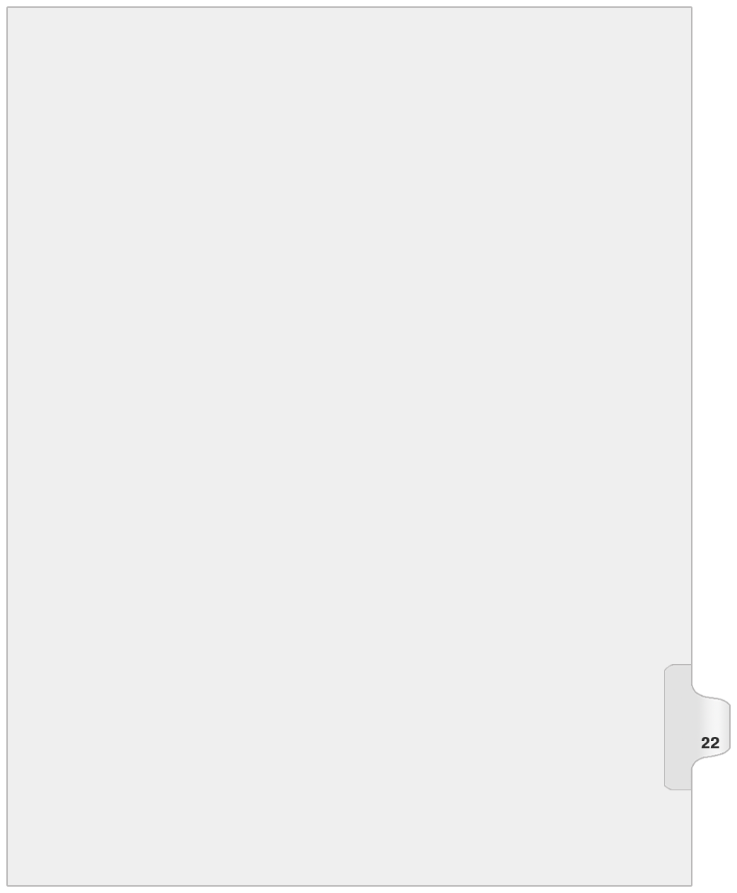 Number Index Tabs, Legal Index Tab Dividers & Numbered Tab Dividers
