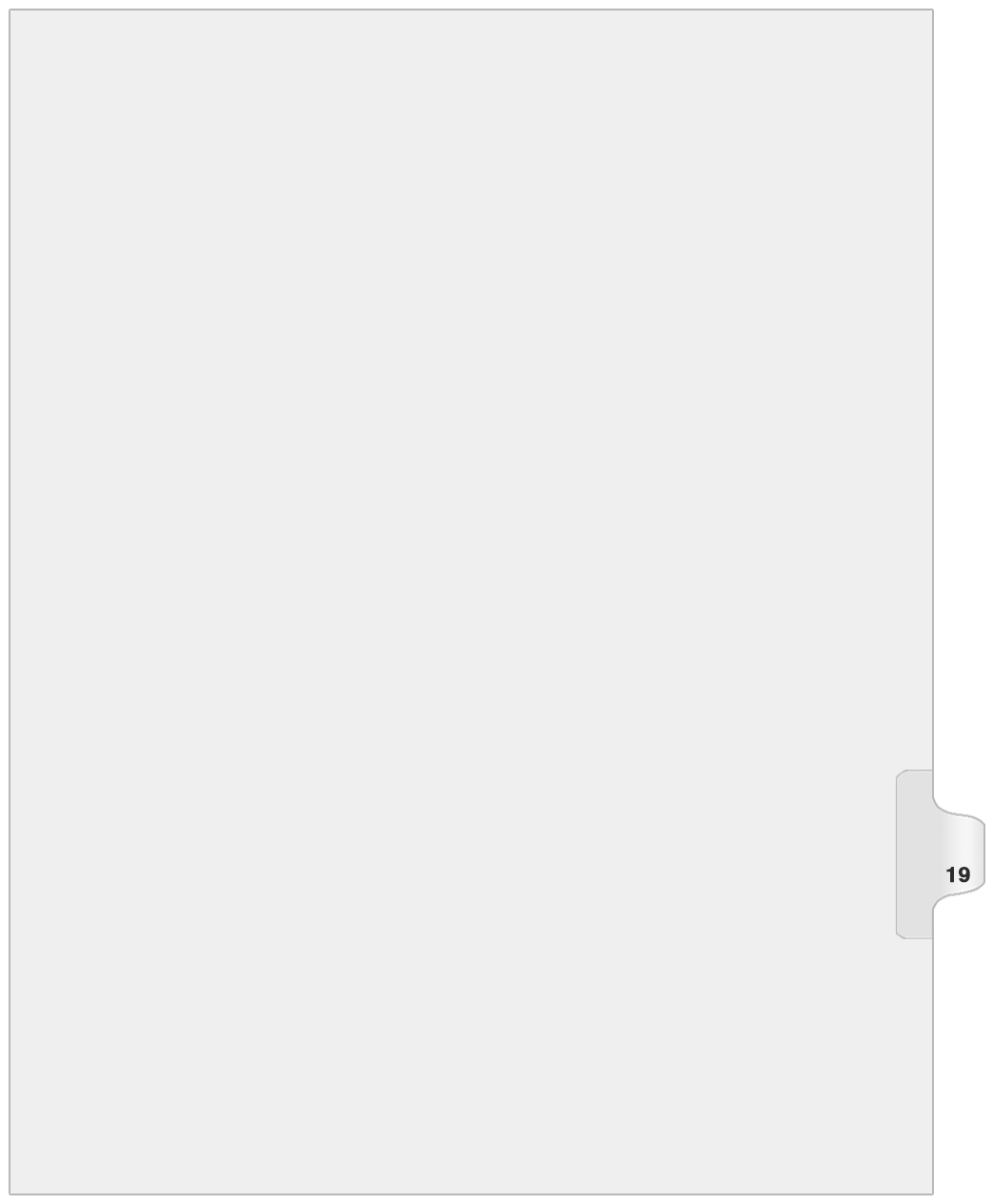 Number Index Tabs, Legal Index Tab Dividers & Numbered Tab Dividers