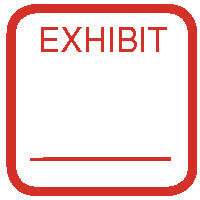 Exhibit Stamp With Border - ExhibitIndexes.com