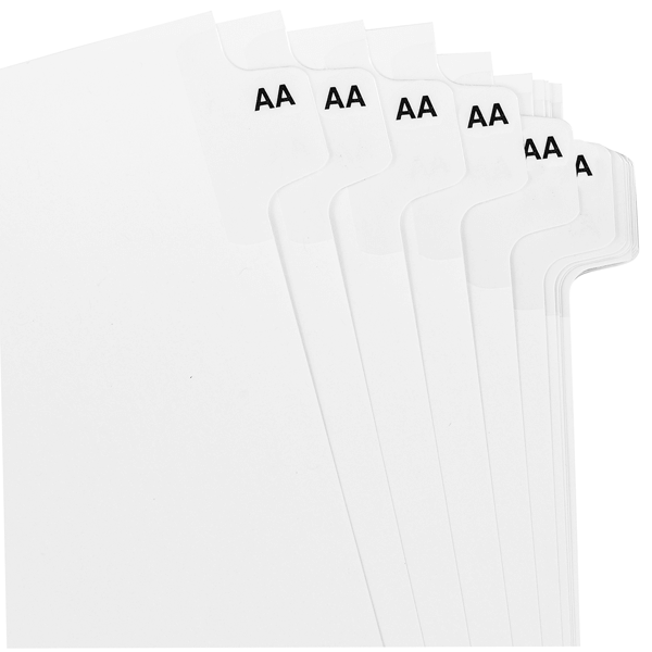 Letter Tabs Individual Double Letters - ExhibitIndexes.com