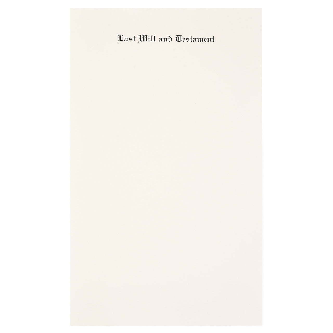 Legal Size Engraved Will Paper 2316 - ExhibitIndexes.com
