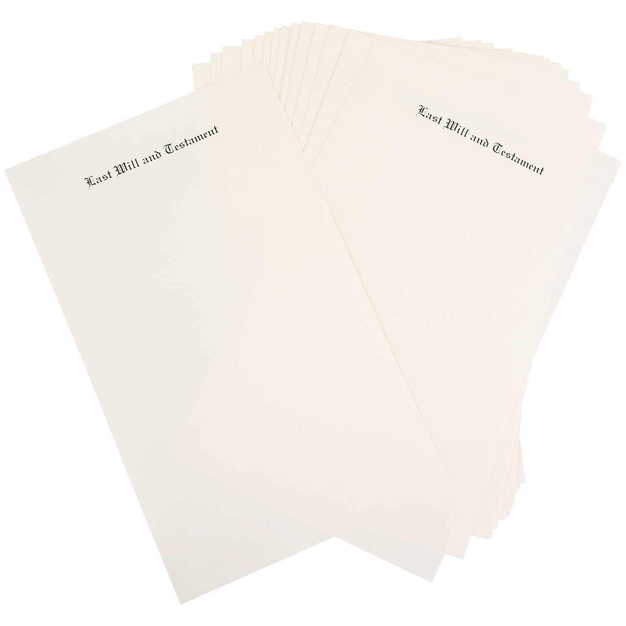 Legal Size Engraved Will Paper 2316 - ExhibitIndexes.com