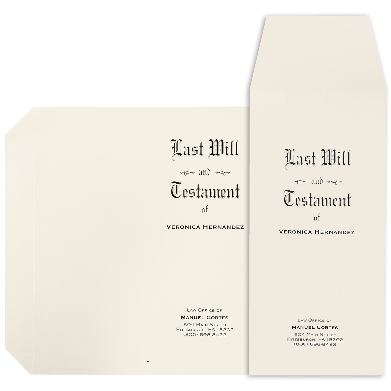 Will Cover and Envelope Set - ExhibitIndexes.com