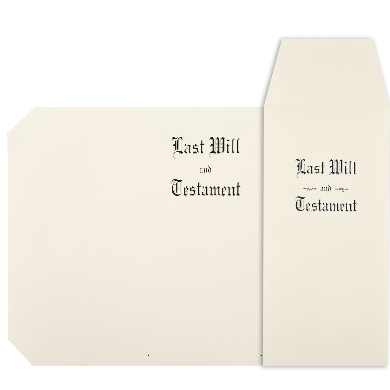 Letter Size Will Covers #2383 - ExhibitIndexes.com