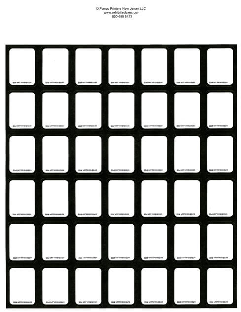 "Blank" White Exhibit Labels #488 - ExhibitIndexes.com