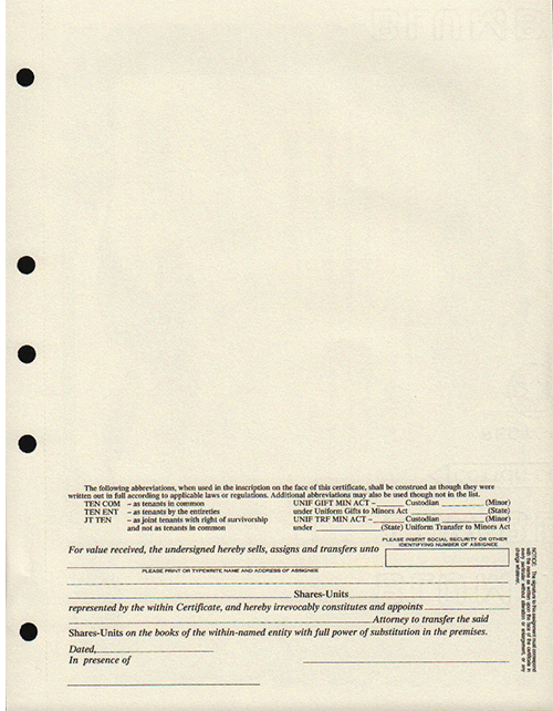 Corporate Stock Certificates - Custom Stock Certificate Printing