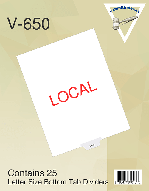 Local Tabs - ExhibitIndexes.com