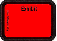 Exhibit Labels Red - ExhibitIndexes.com