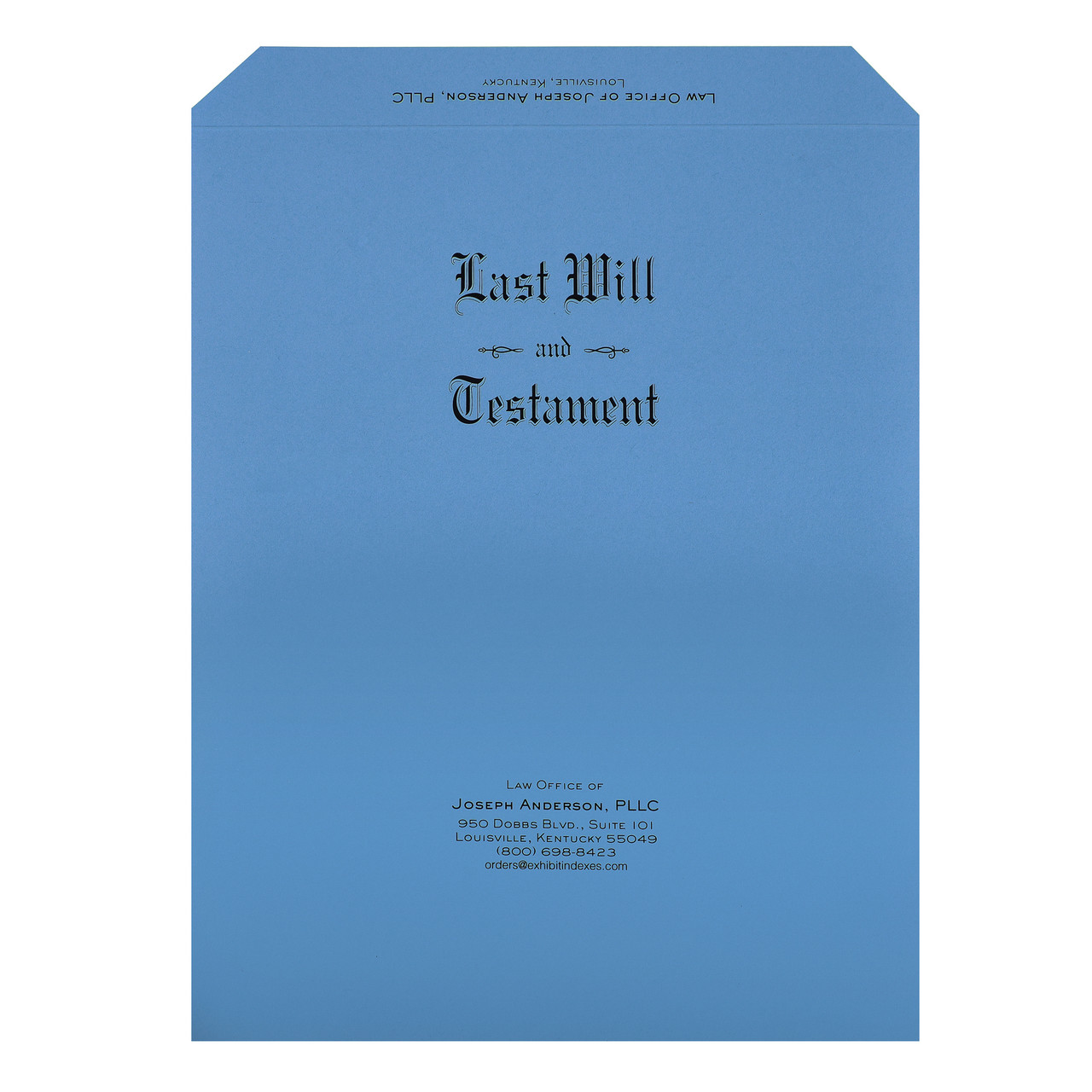 Will Covers Letter Size Portrait Personalized (Priced per 50 ...