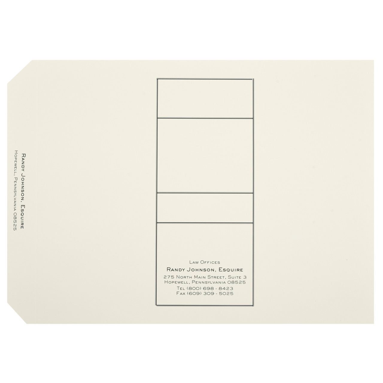 Custom Printed Blue Backs (Priced per 50) - ExhibitIndexes.com