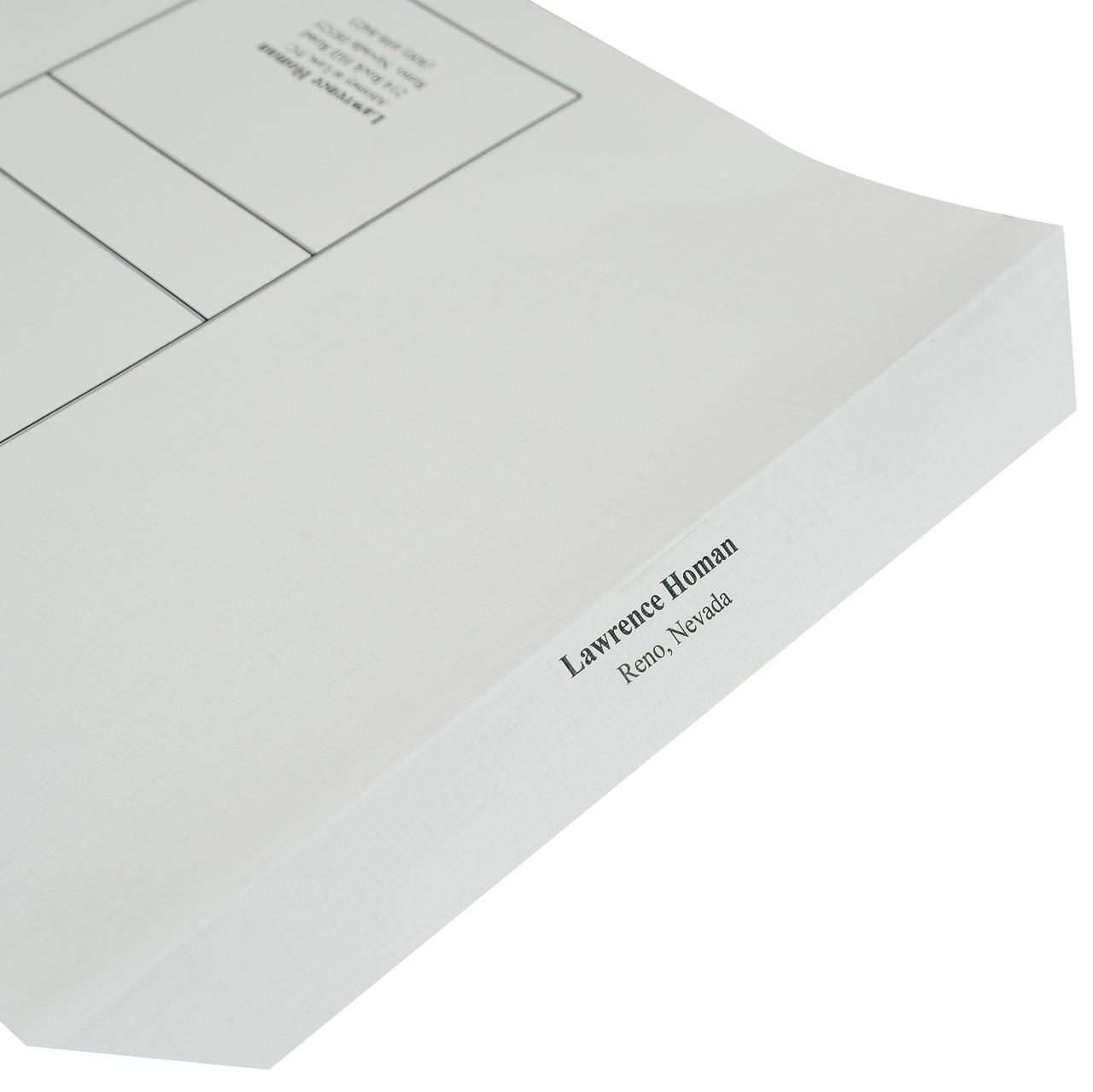 Custom Printed Blue Backs (Priced per 50) - ExhibitIndexes.com