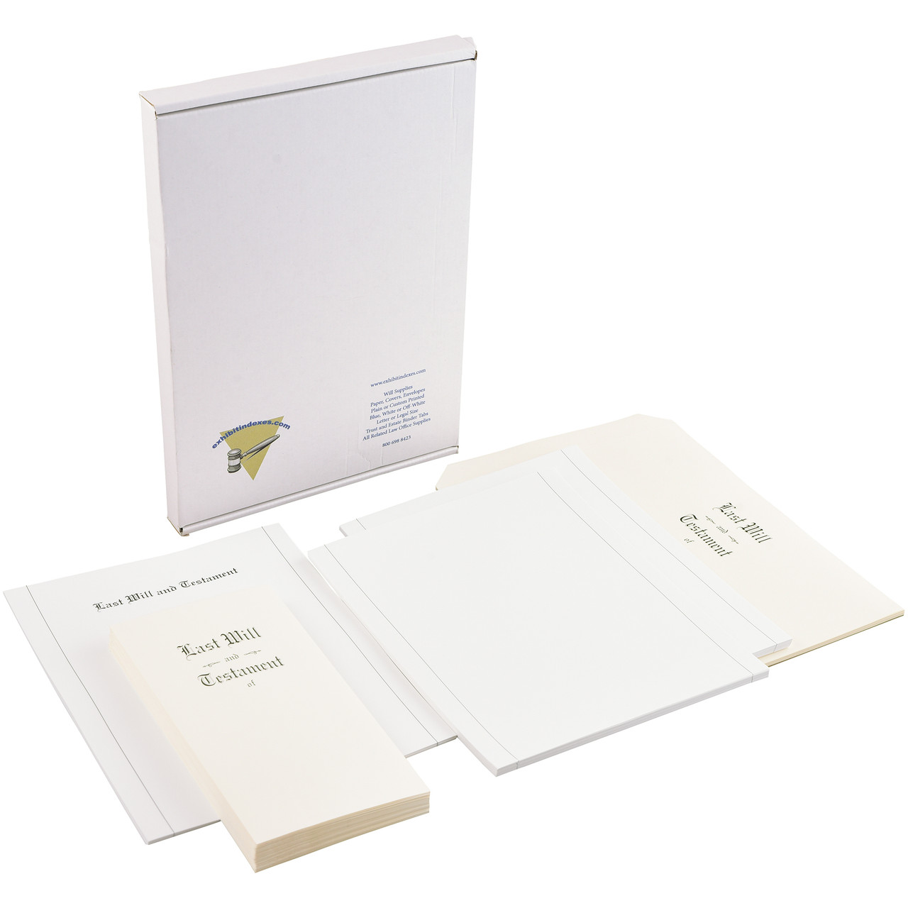 Will Kit, Covers, Envelopes, Page 1 and Continuation - ExhibitIndexes.com