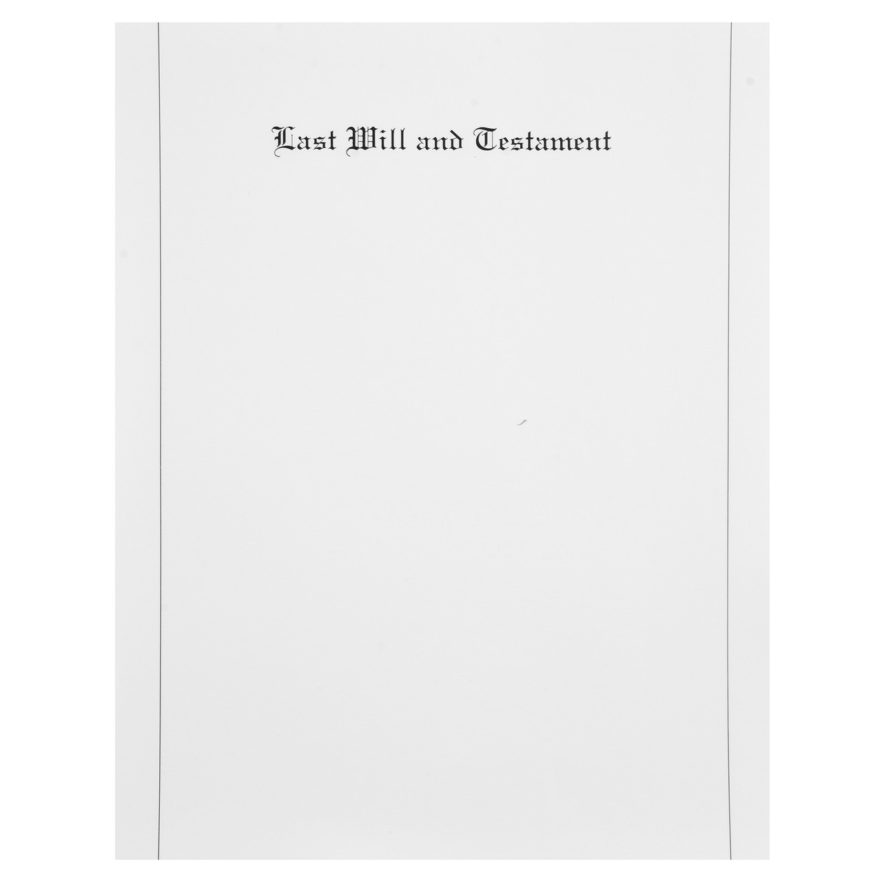 Printed Will Paper 2334 Letter Size With Black Rules - ExhibitIndexes.com