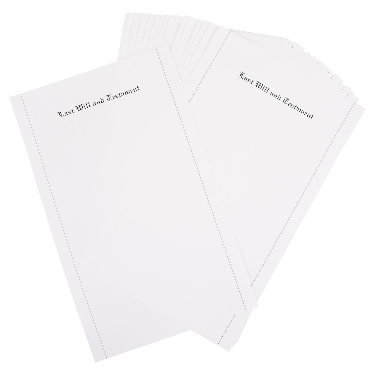 Printed Will Paper 2332 Legal Size With Black Rules - ExhibitIndexes.com