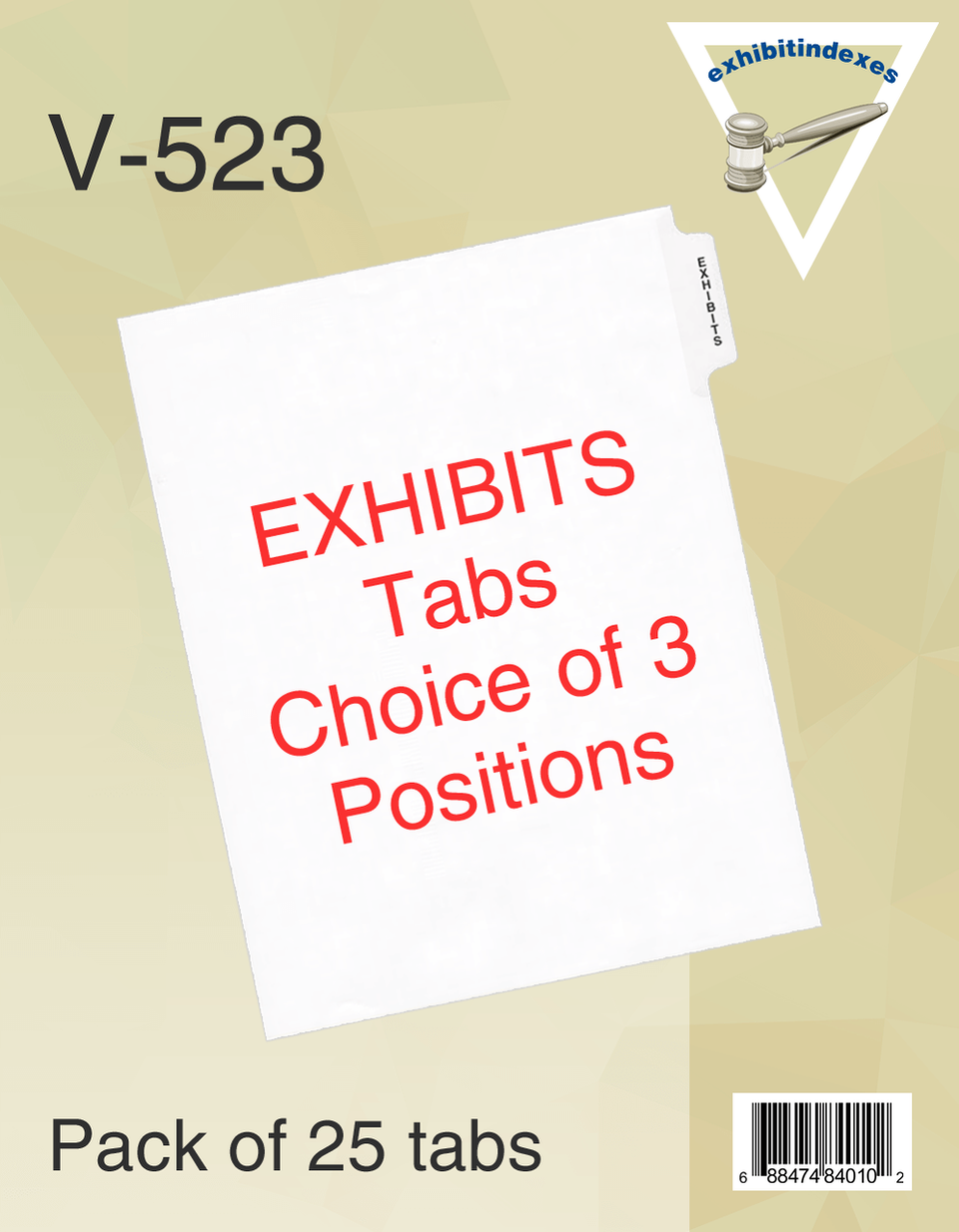 Exhibit Stickers #581 - ExhibitIndexes.com