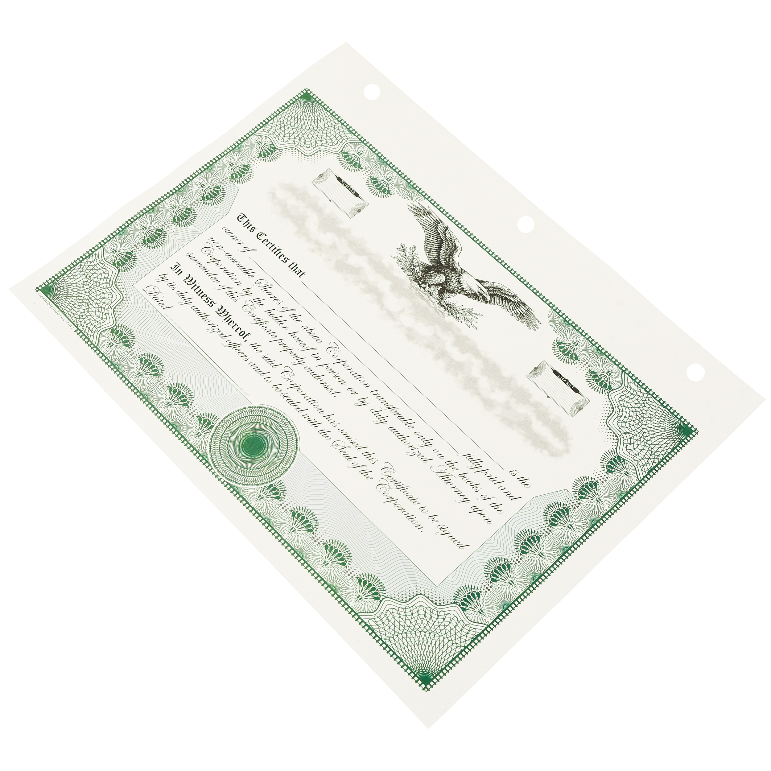 Corporate Stock Certificates - Custom Stock Certificate Printing