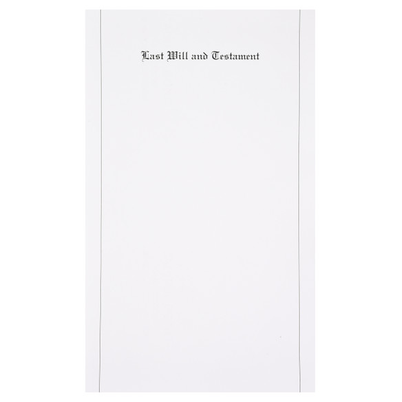 Engraved Will Paper 2332 Legal Size With Black Rules - ExhibitIndexes.com