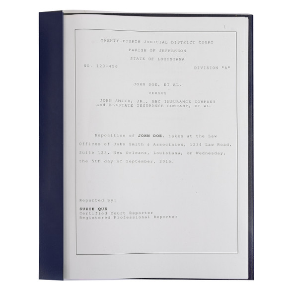 Transcript Covers - ExhibitIndexes.com