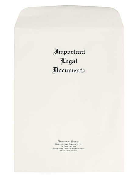 Personalized Will Envelopes - #2381 - Exhibit Indexes