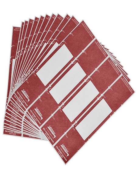 Red File Pocket Handles - ExhibitIndexes.com