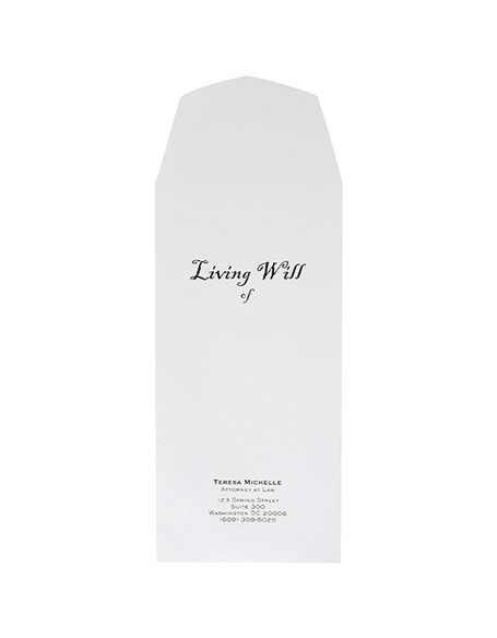 Personalized Living Will Envelopes (Priced per 50) - ExhibitIndexes.com