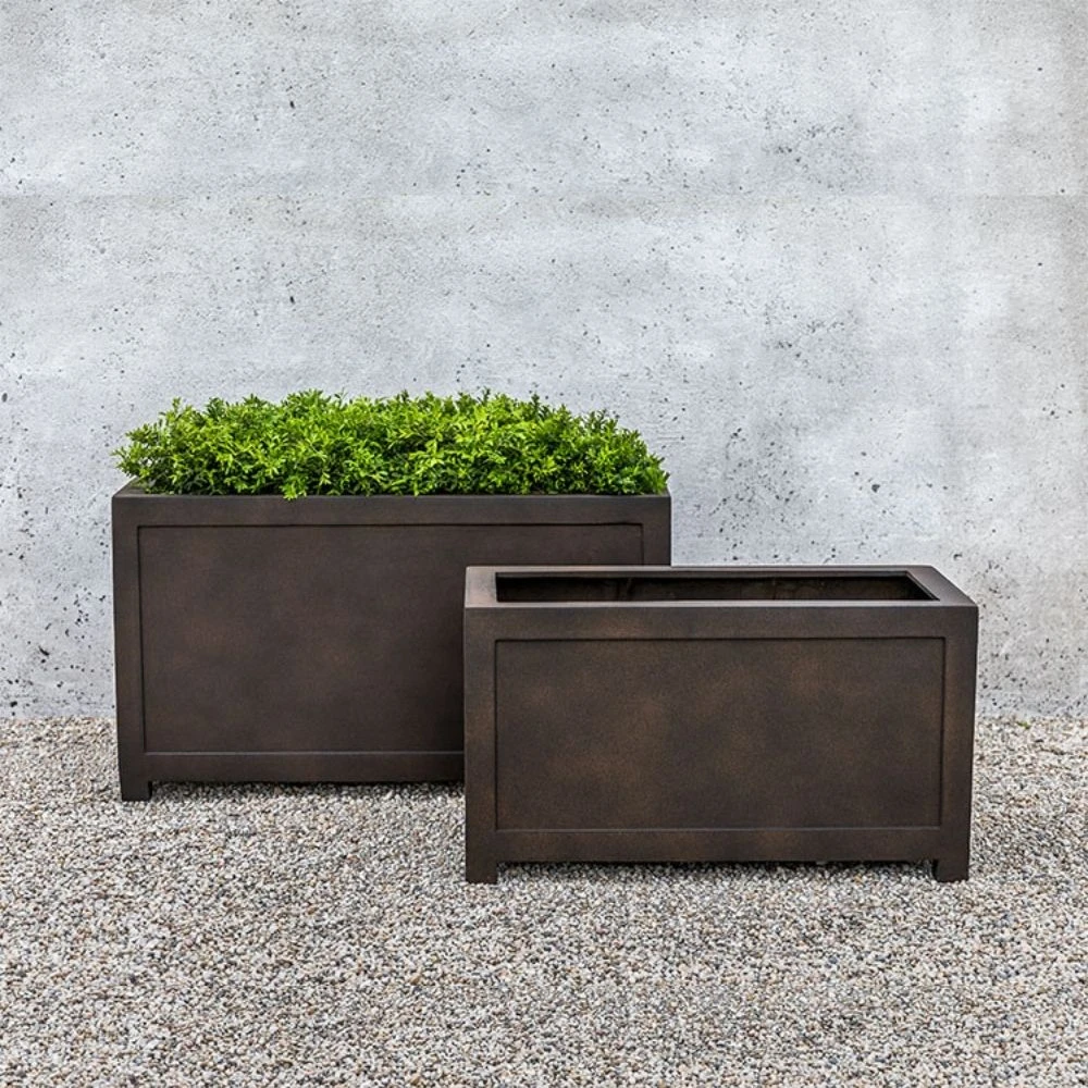 Oxford Rectangular Trough Planter - Fiberglass LITE