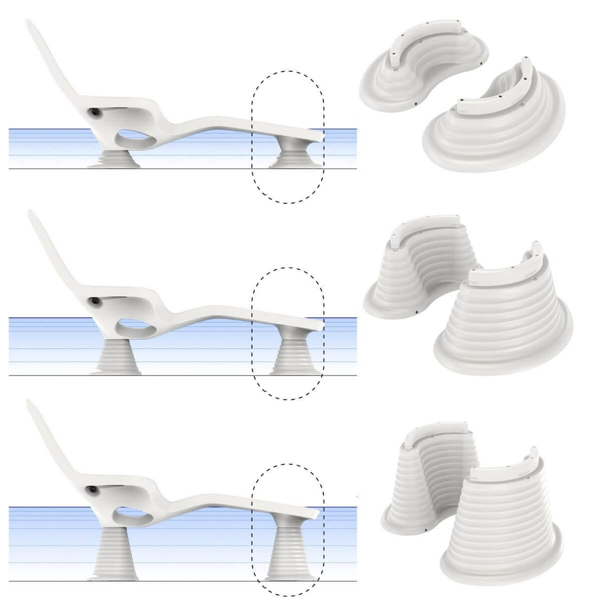 tenjam - Innovative Rotational Molded In-Pool Furnishings