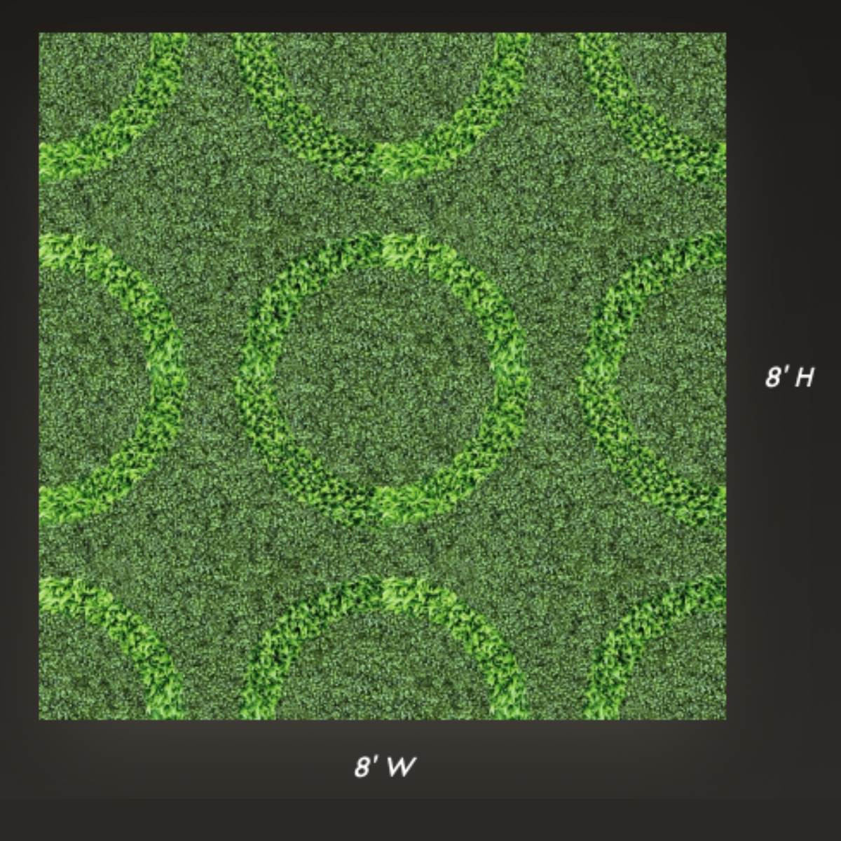 Greenscape Circle Wall Panel | UV Protected