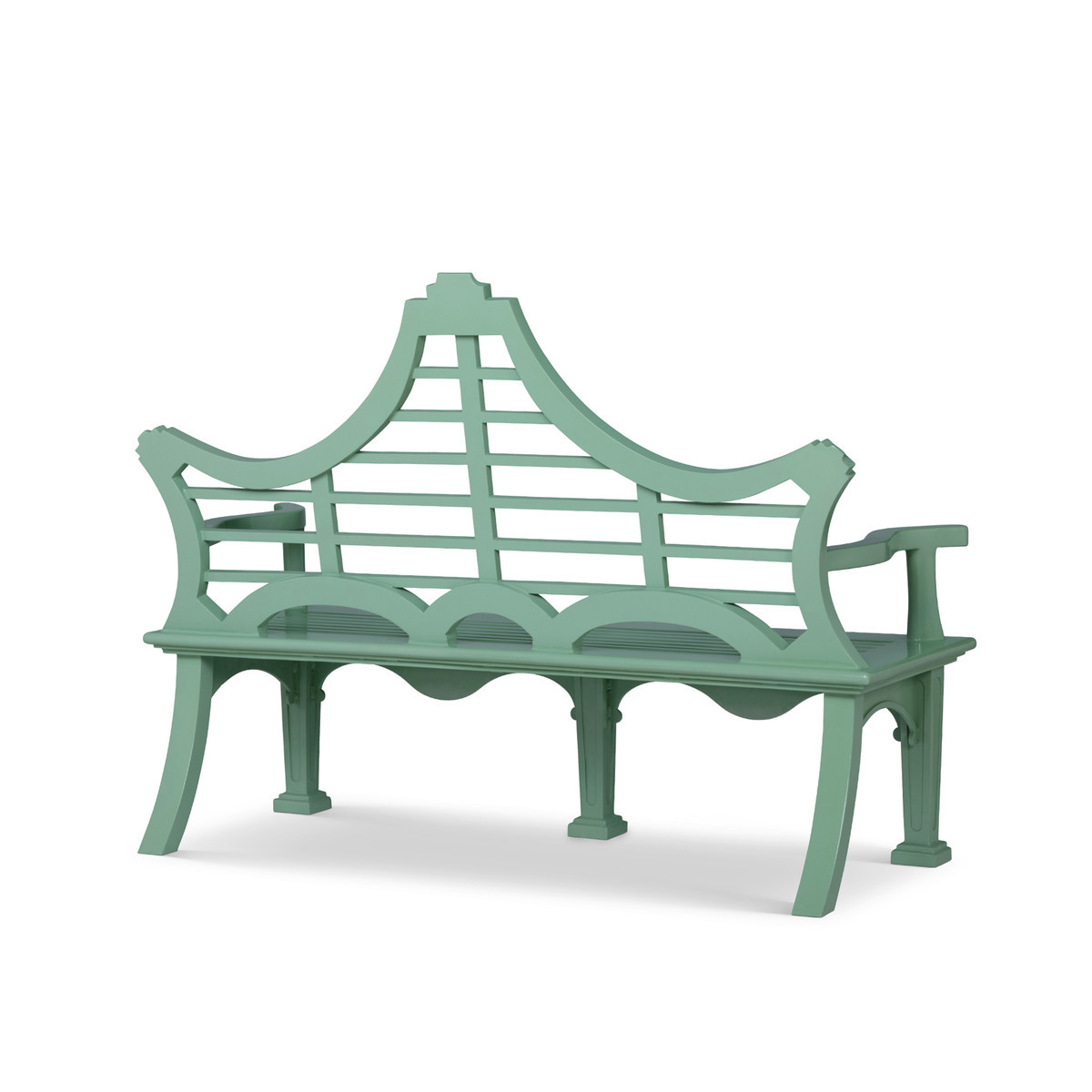 Newport Green Luxury Rustproof Outdoor Bench