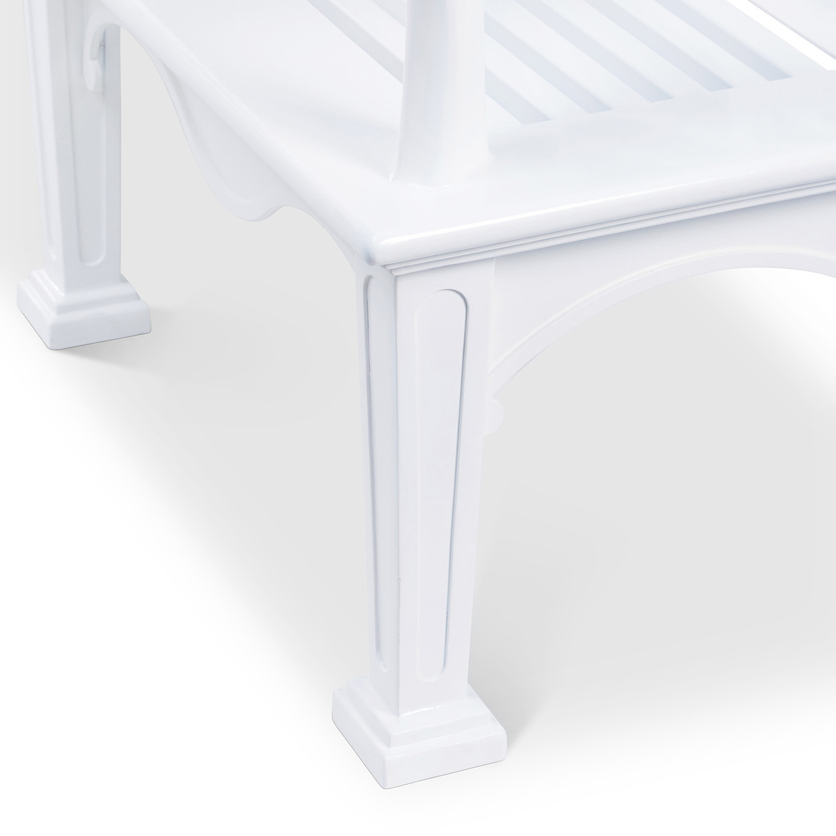 Newport Luxury Outdoor Garden Bench | White