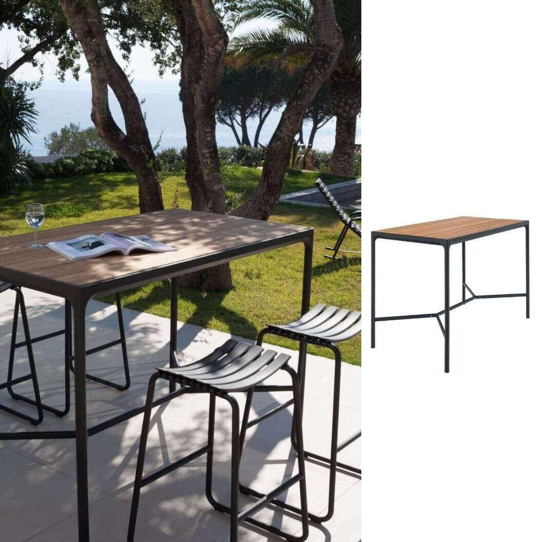 The Four | Outdoor Bar Table | Eco Friendly Bamboo Tops
