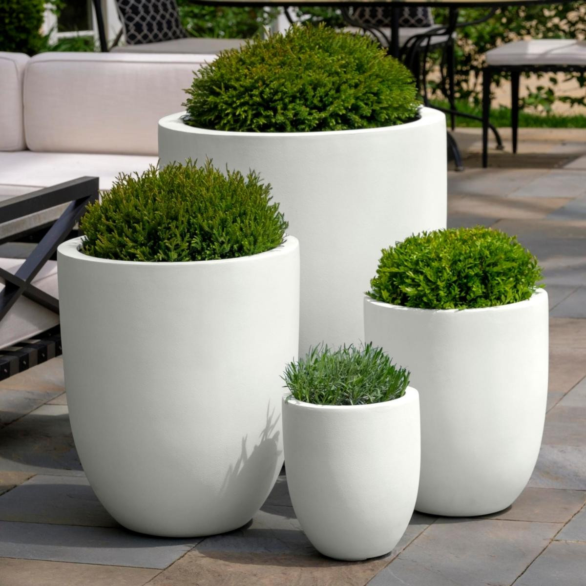 Bradford Fiberglass Garden Planter Collection | Chalk Lite