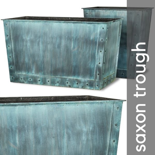 SAXON Tapered Trough Planter | Fiberglass