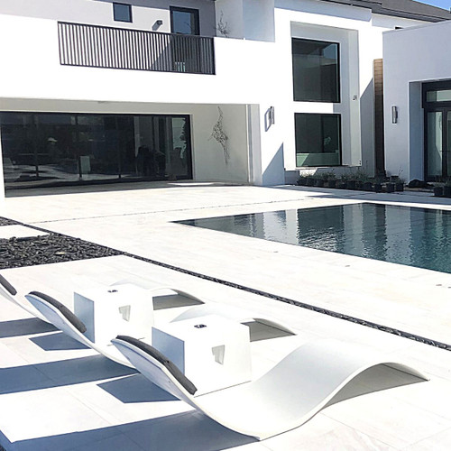 The CURVE| Luxury Polished Concrete Sunlounger