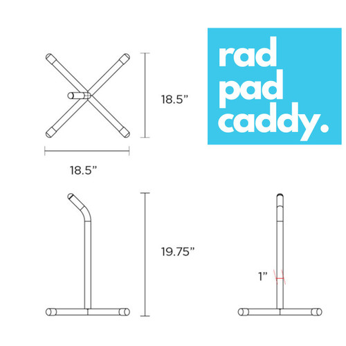 Rad Pad Caddy to hold 10 Tenjam cushions